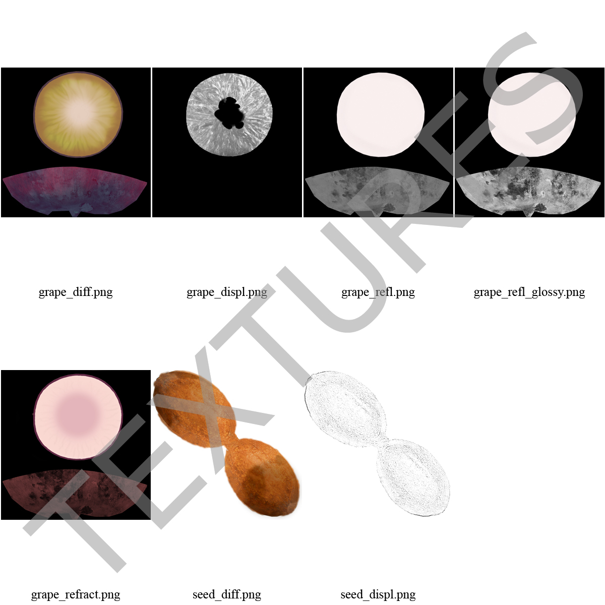 max red grape cross section
