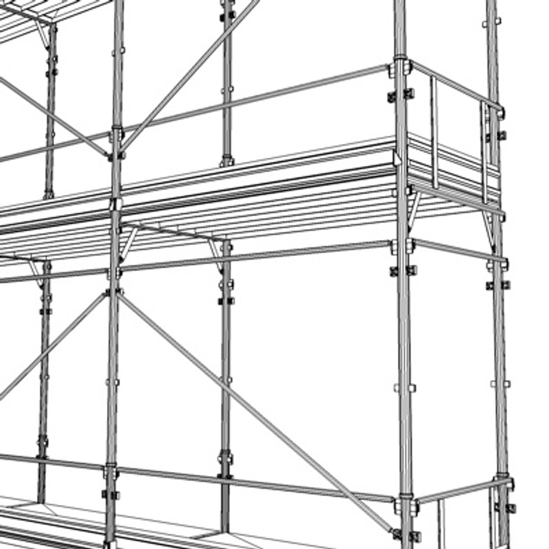 modular scaffolding 3d model