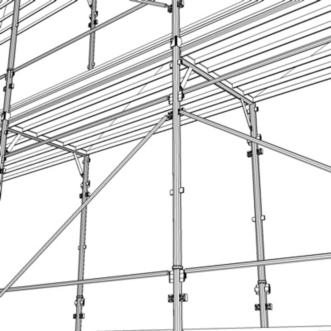 modular scaffolding 3d model