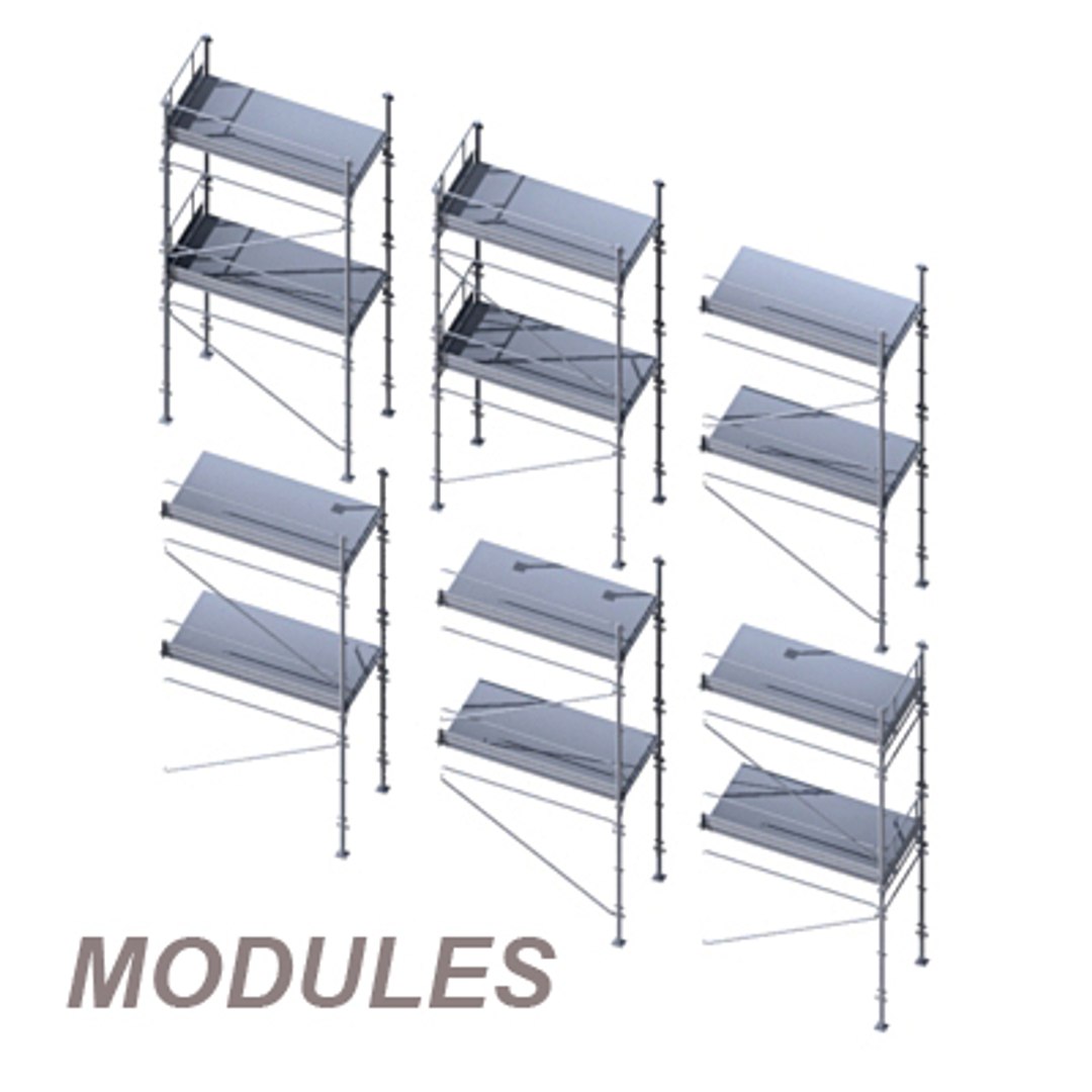 Modular Scaffolding 3d Model