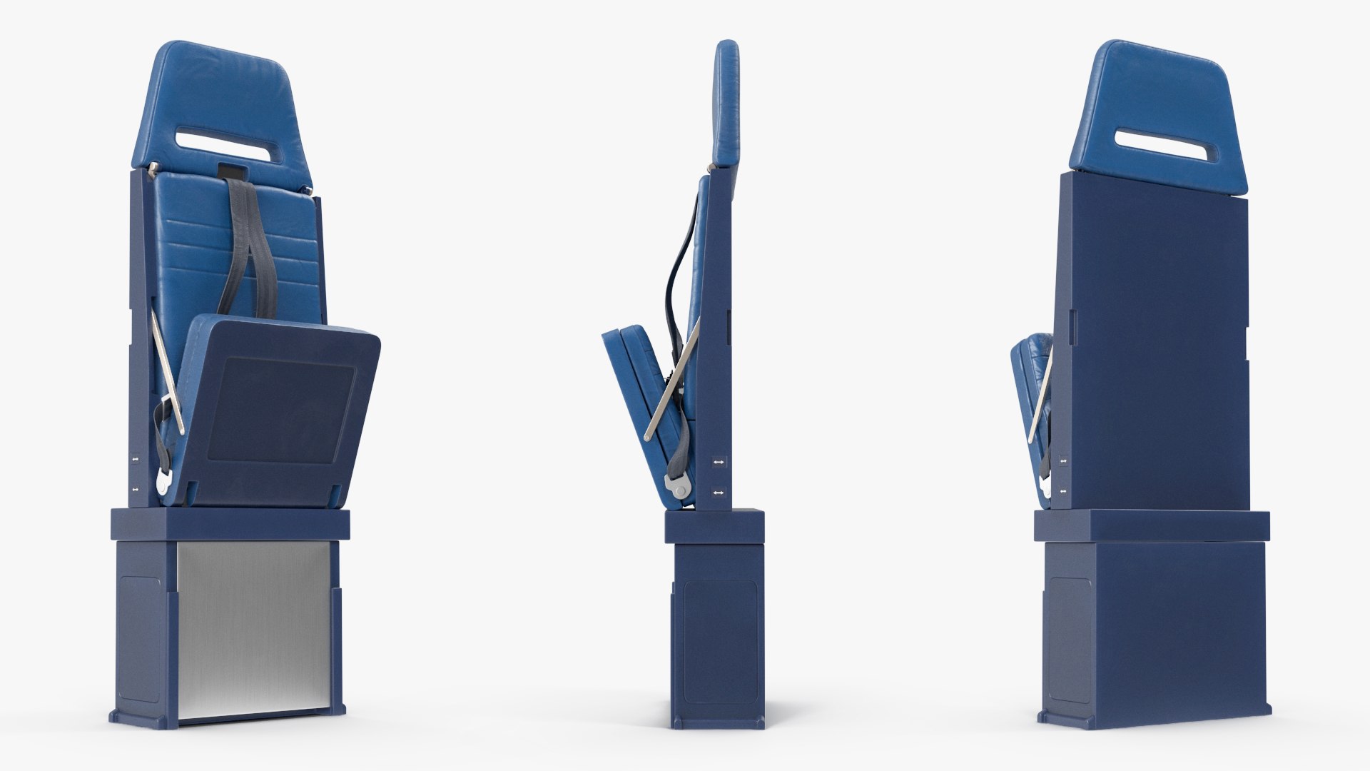 3D Aircraft Crew Chair With Folded Seat - TurboSquid 2324140