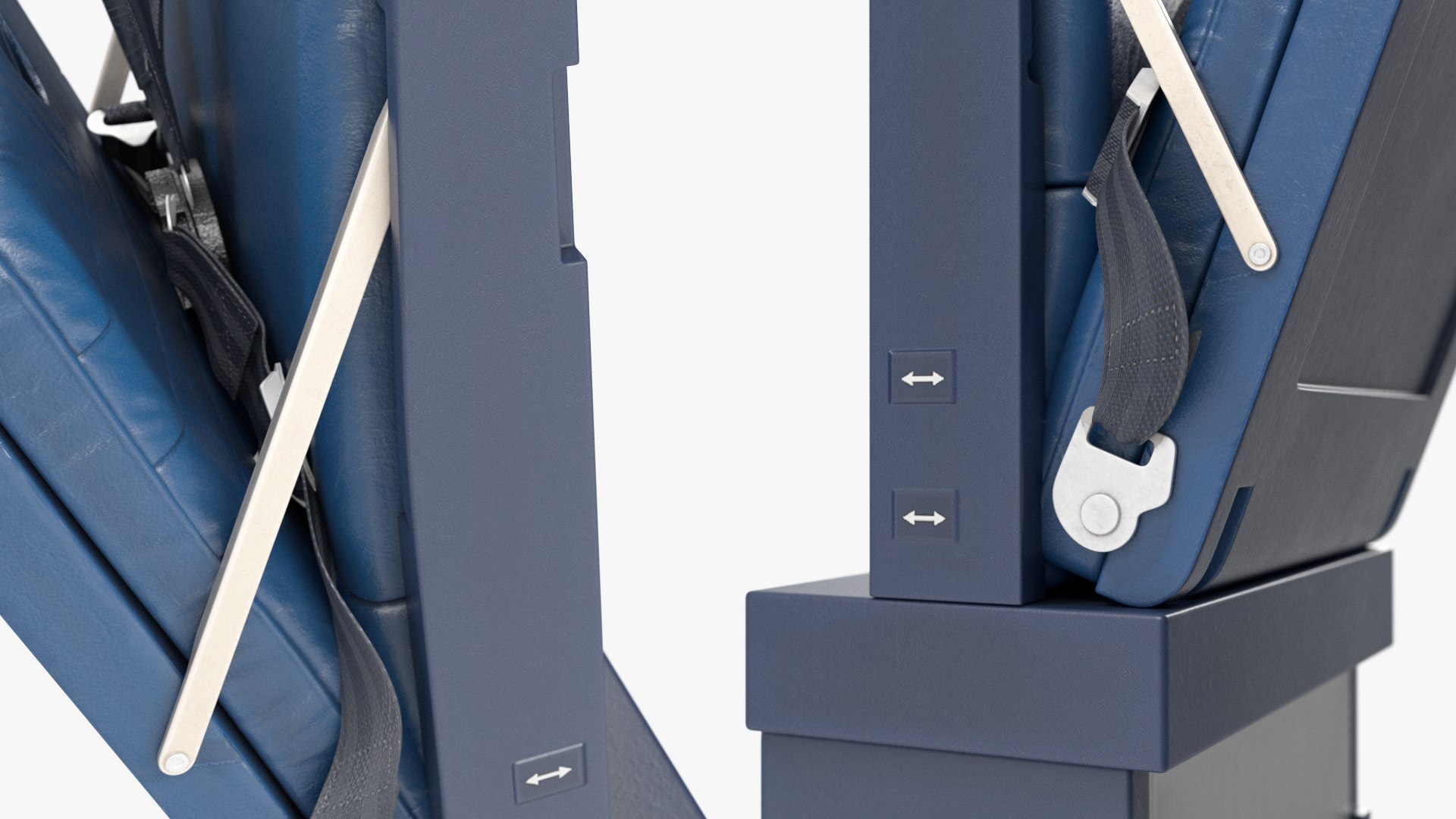 3D Aircraft Crew Chair With Folded Seat - TurboSquid 2324140