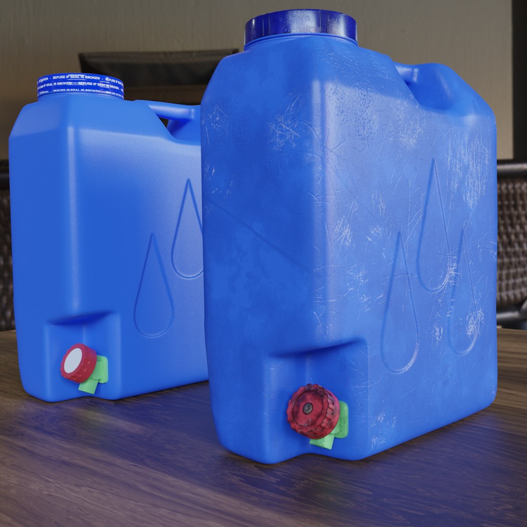 Water Gallons With Faucet Model - TurboSquid 2089762