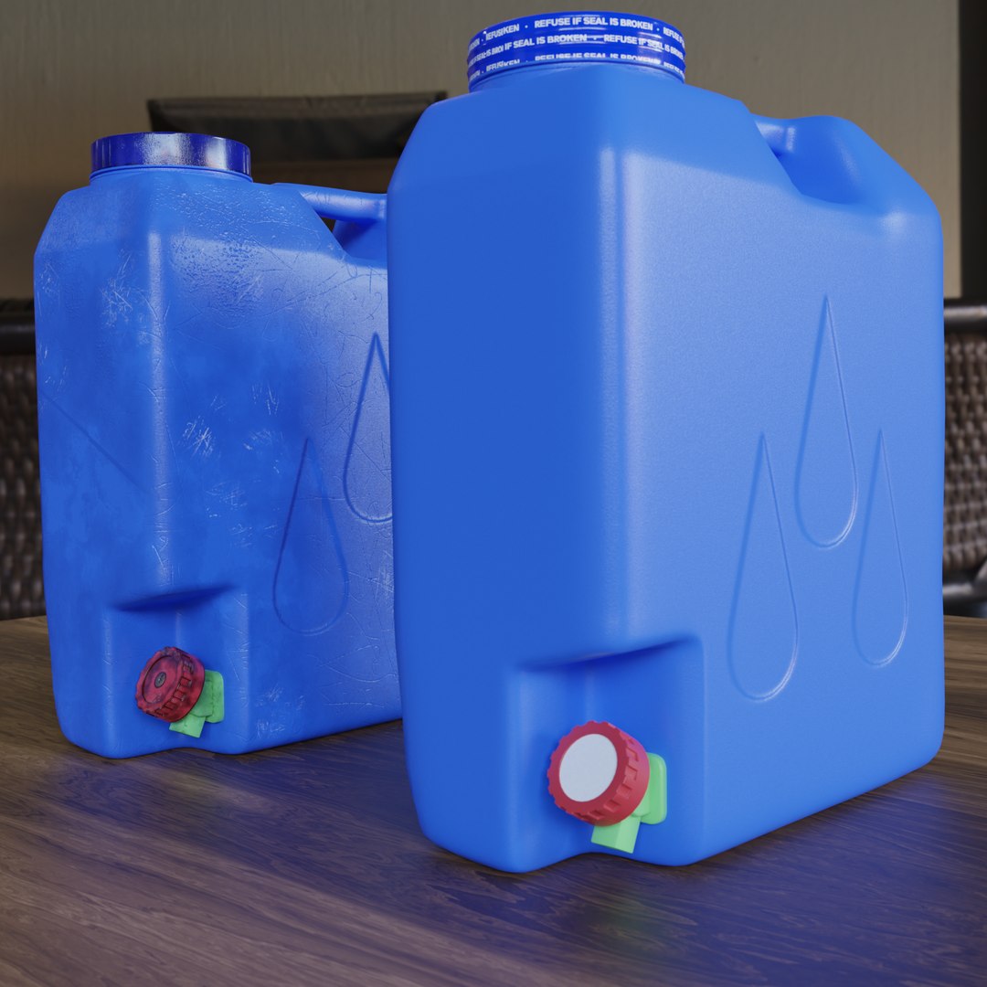 Water Gallons With Faucet Model - TurboSquid 2089762