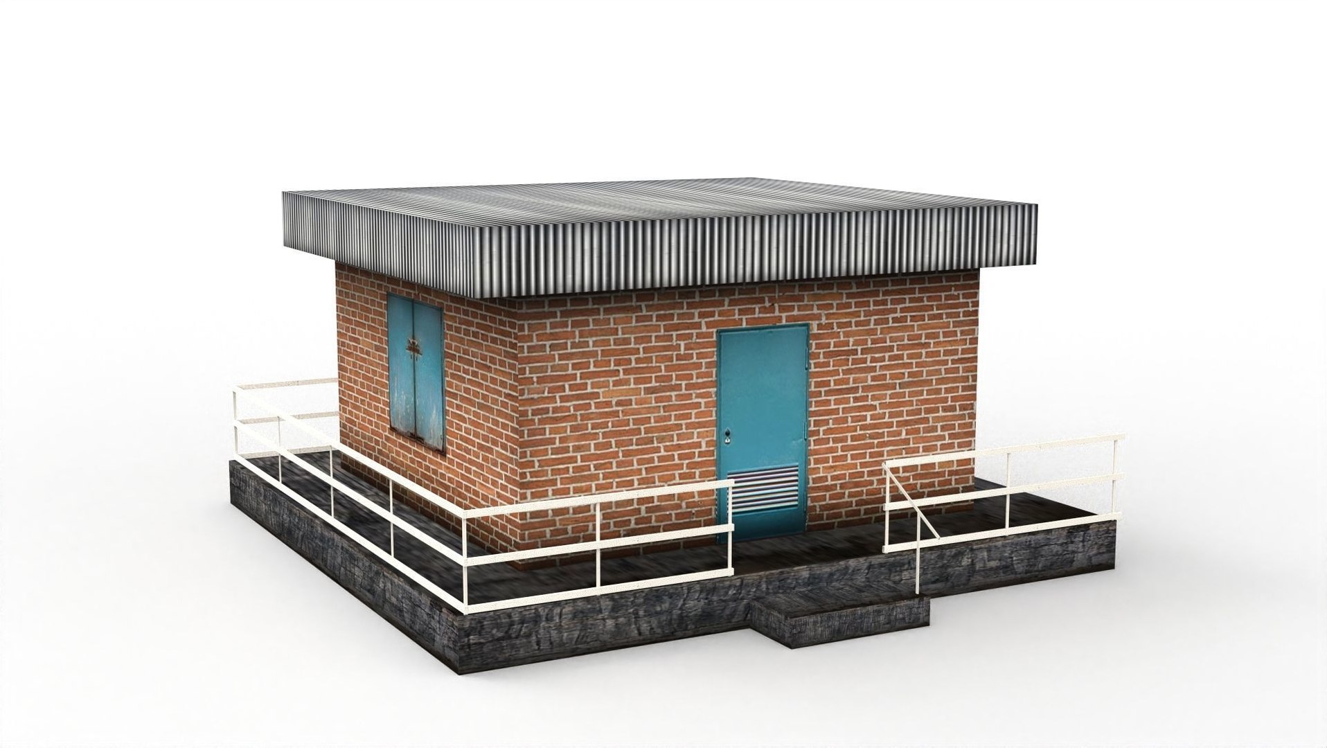 Old police post 3D model - TurboSquid 1721842