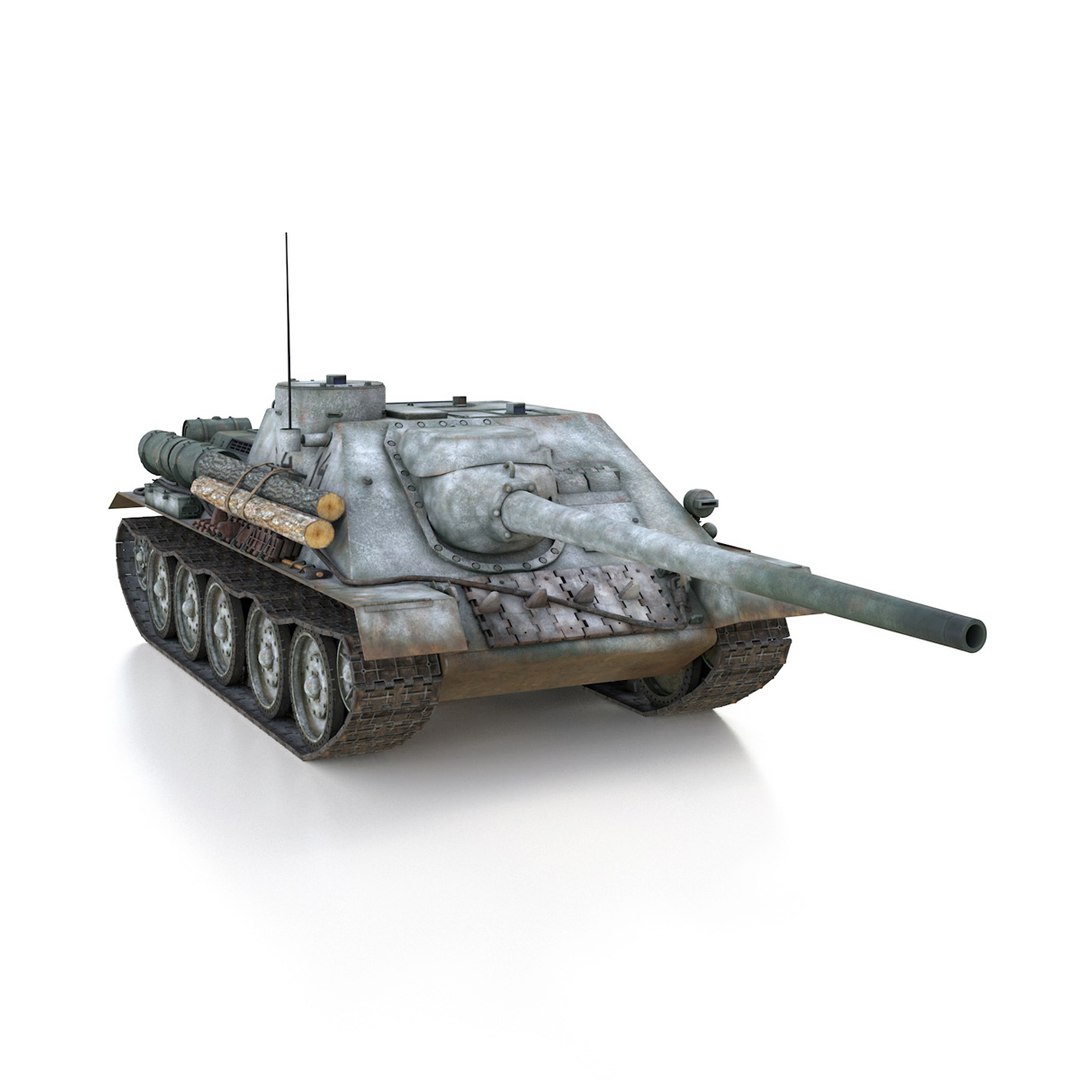 3D Model Su-100 - E414 Soviet Tank - TurboSquid 1487836