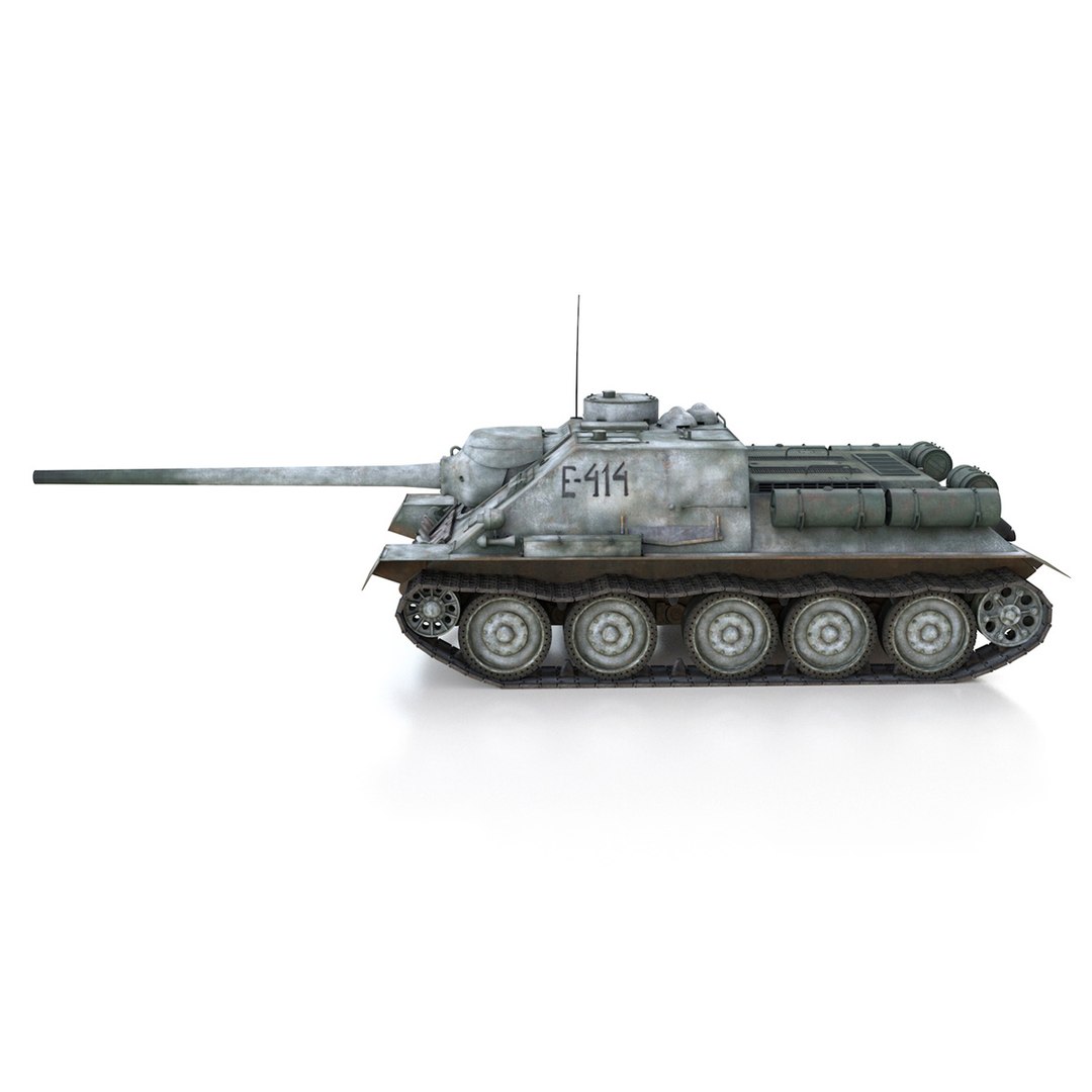 3D Model Su-100 - E414 Soviet Tank - TurboSquid 1487836
