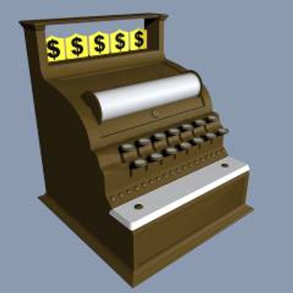 Cash Register 3D Models for Download | TurboSquid