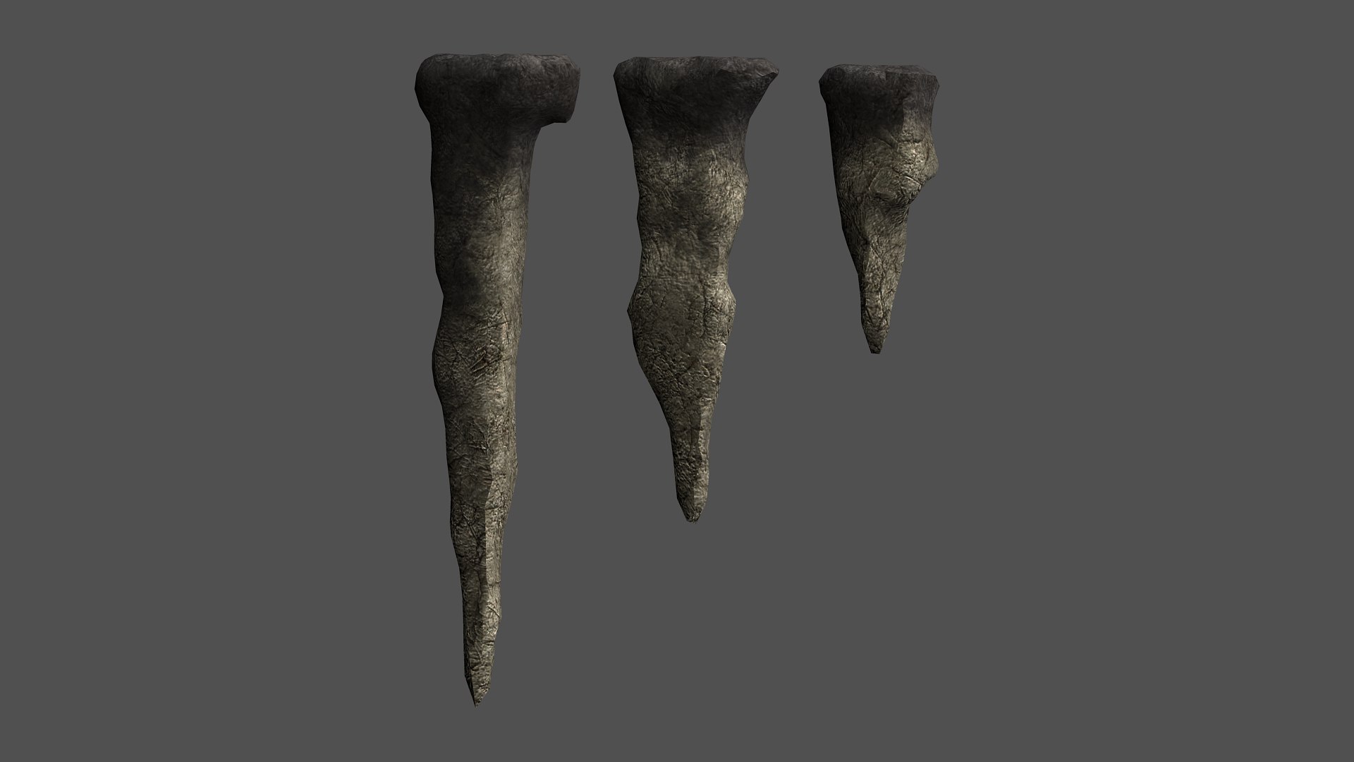 3D Set Stalagmites - - TurboSquid 1597704