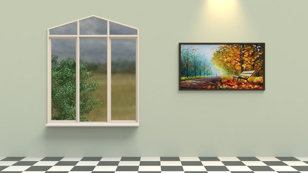 triangle window 3d 3ds