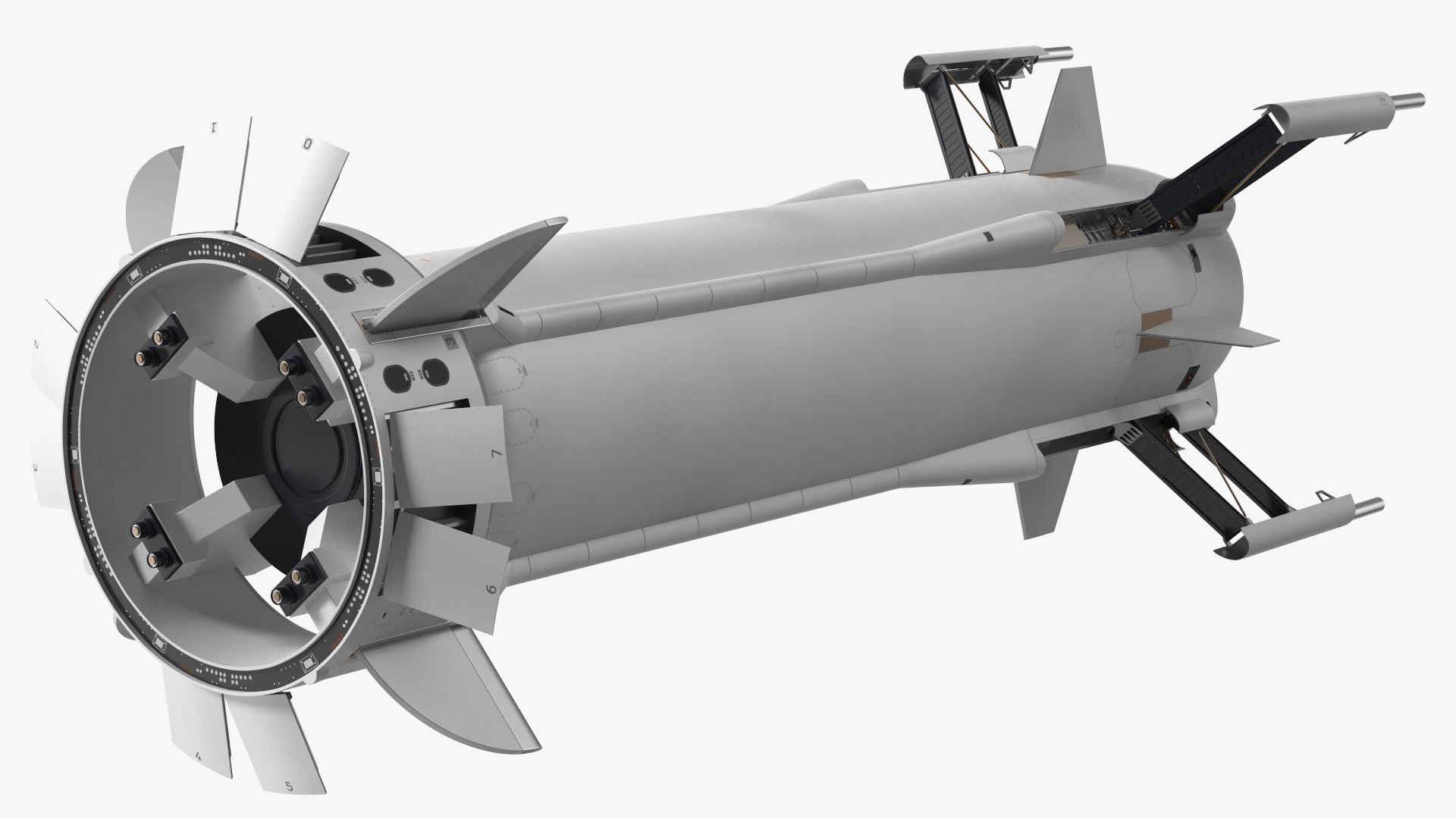 Rocket Booster 3D Model - TurboSquid 1812106