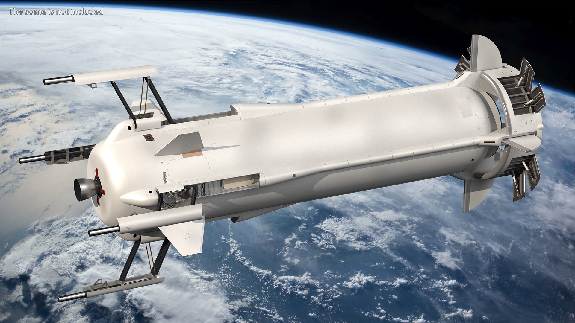 Rocket Booster 3D Model - TurboSquid 1812106