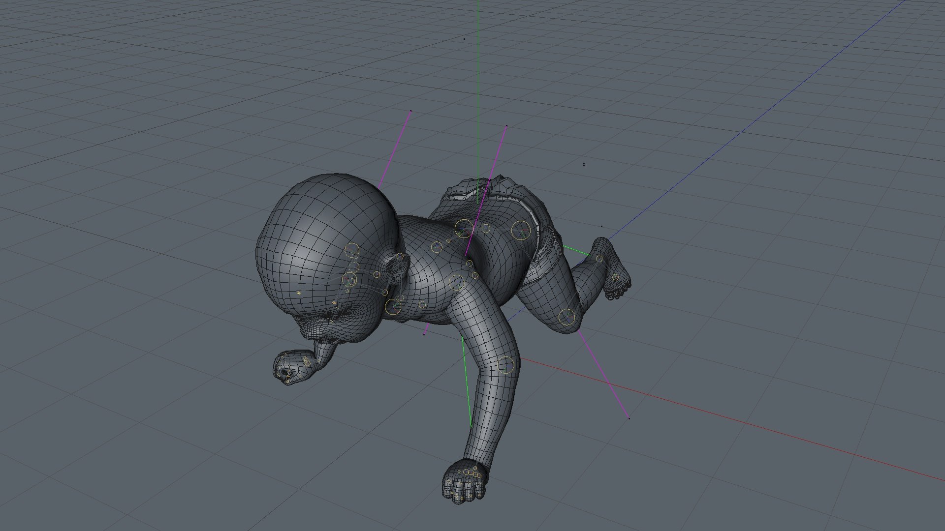 ANIMATED CRAWLING EURO BABY 3D model - TurboSquid 1882198