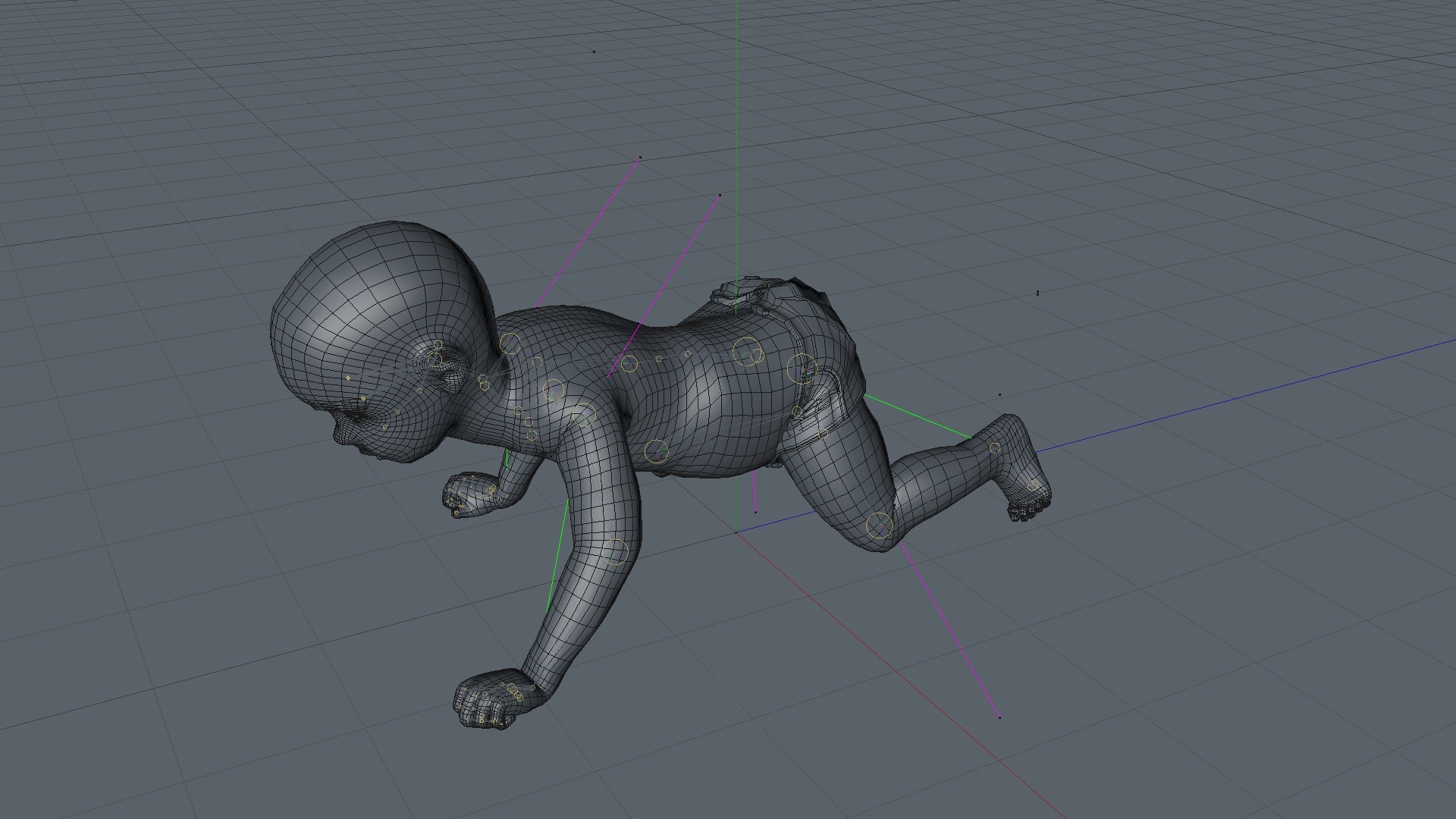 ANIMATED CRAWLING EURO BABY 3D model - TurboSquid 1882198