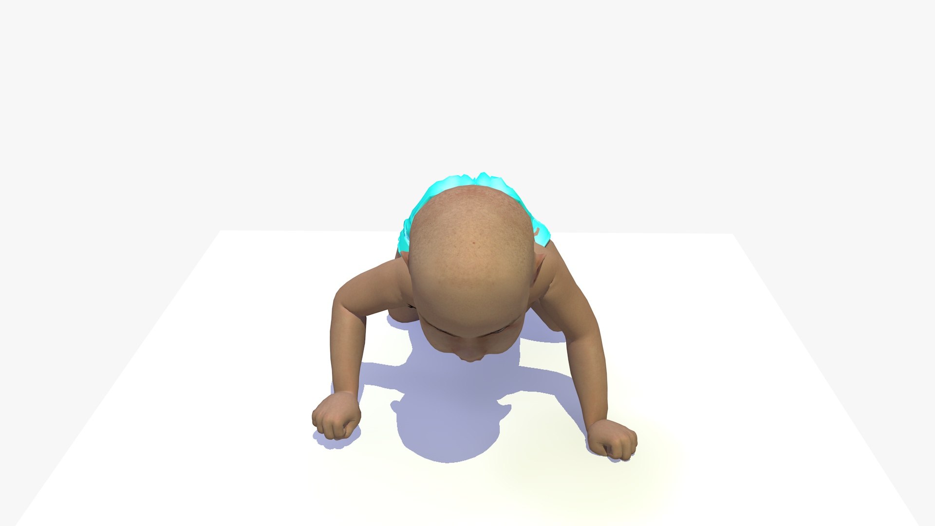 ANIMATED CRAWLING EURO BABY 3D model - TurboSquid 1882198