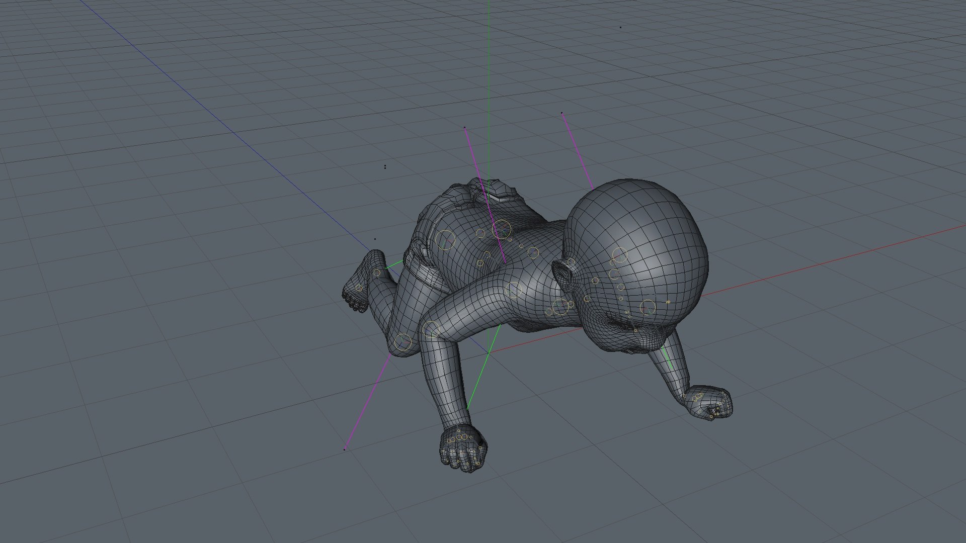 ANIMATED CRAWLING EURO BABY 3D model - TurboSquid 1882198