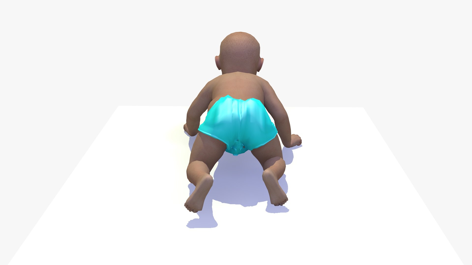 ANIMATED CRAWLING EURO BABY 3D model - TurboSquid 1882198