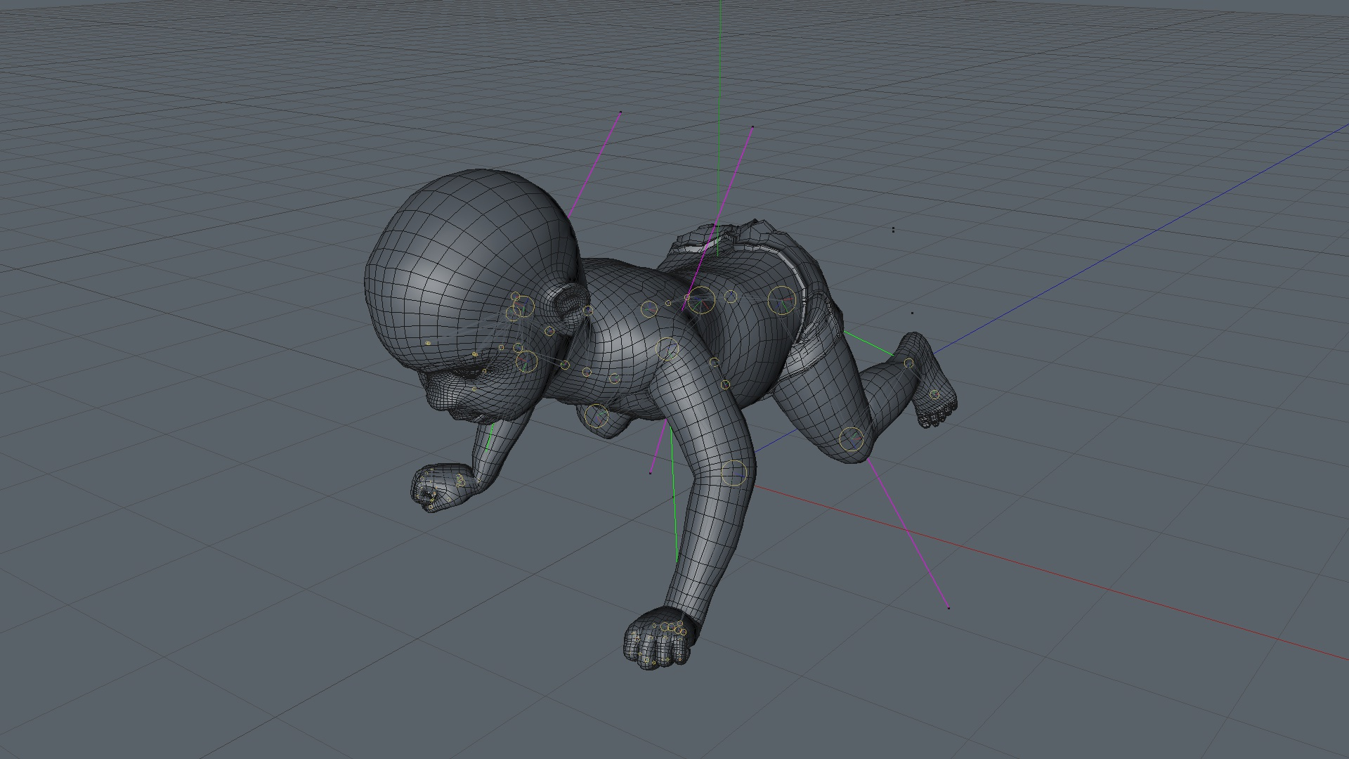 ANIMATED CRAWLING EURO BABY 3D model - TurboSquid 1882198
