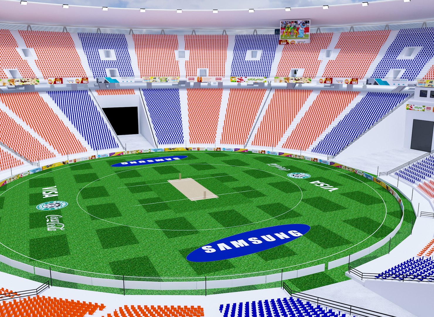3D Narendra Modi Cricket Stadium Low-poly 3D Model - TurboSquid 1867643