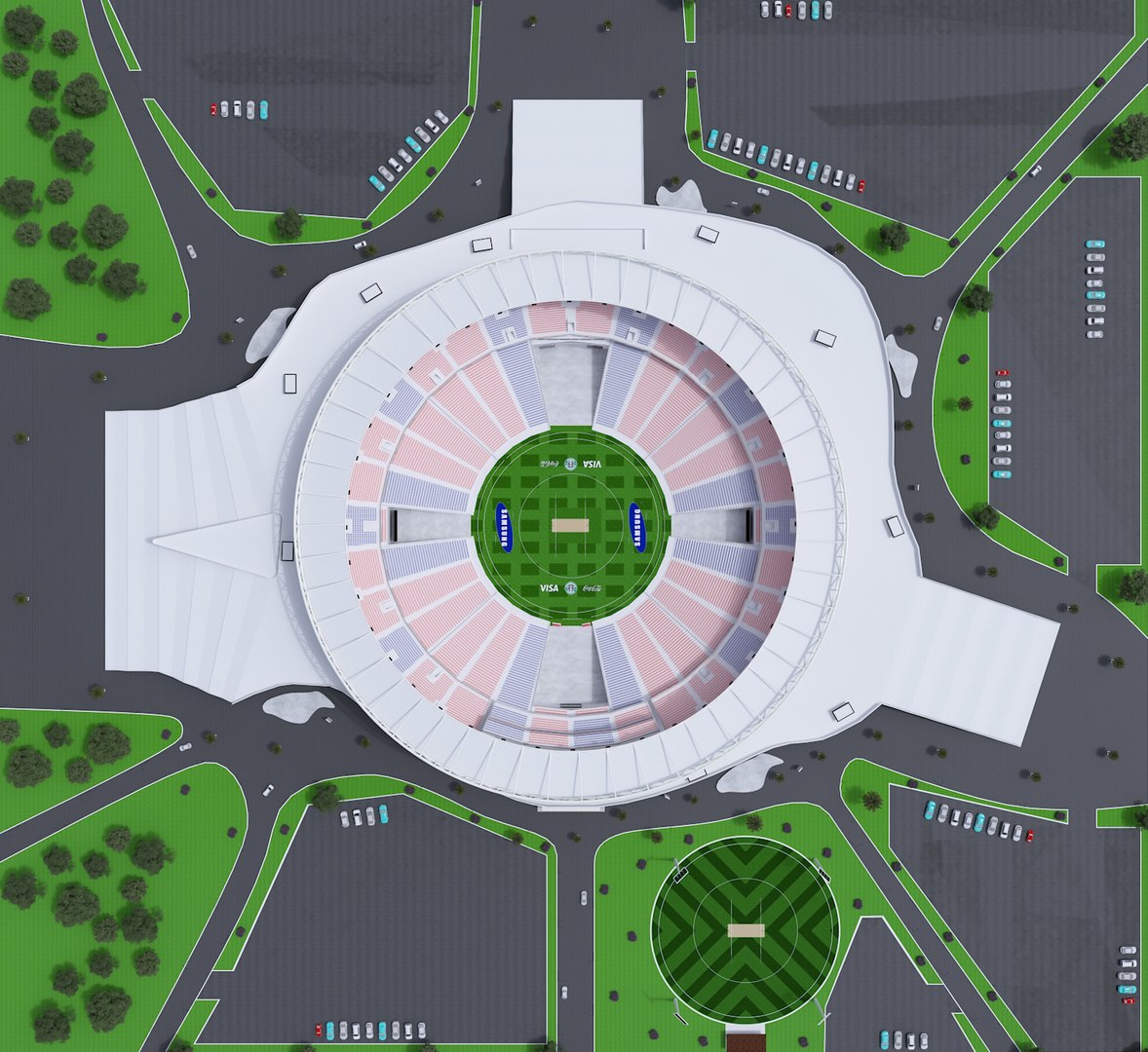 3D Narendra Modi Cricket Stadium Low-poly 3D Model - TurboSquid 1867643