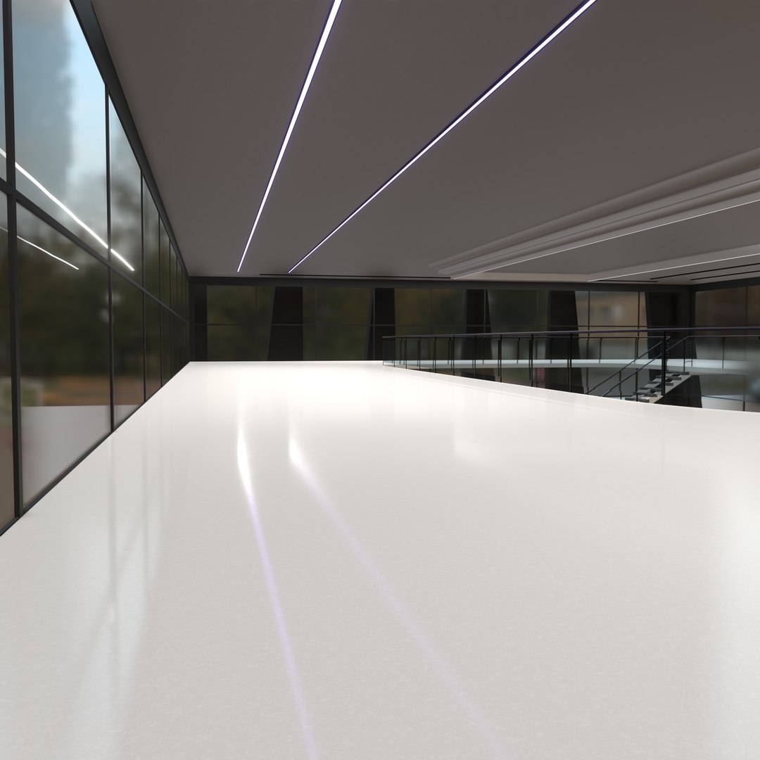 3D Sci-Fi Futuristic Exhibition Hall Trading Hall - TurboSquid 2044383