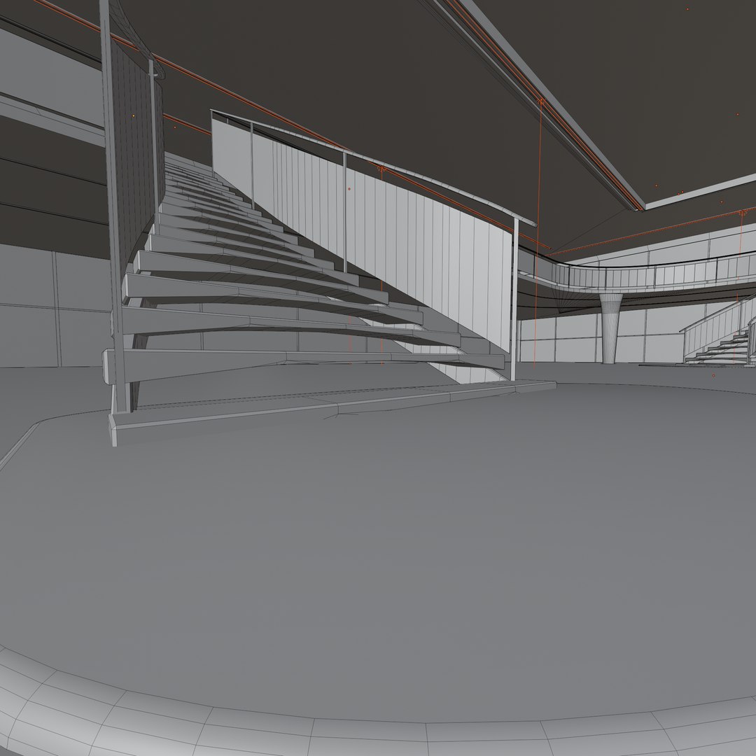 3D Sci-Fi Futuristic Exhibition Hall Trading Hall - TurboSquid 2044383