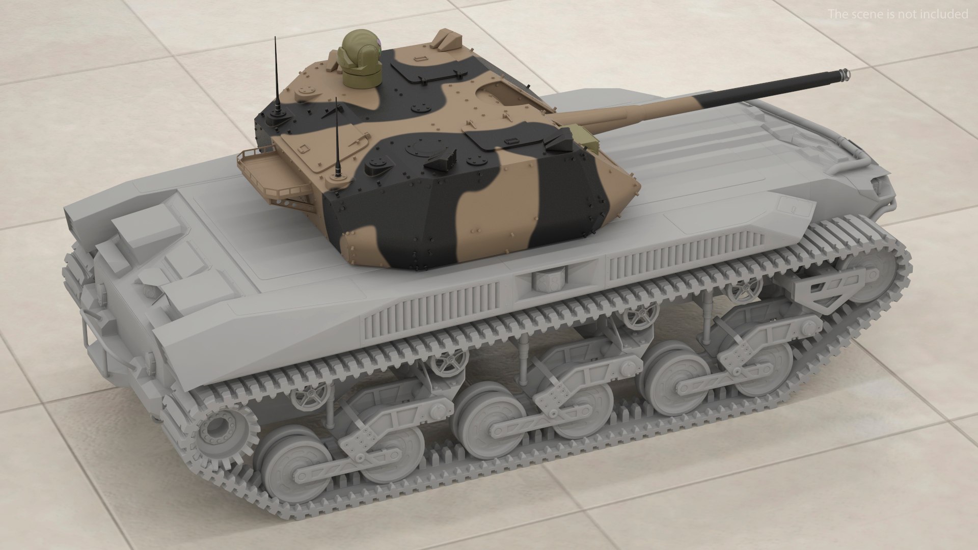 3D Tank Turret Camouflage - TurboSquid 1789481
