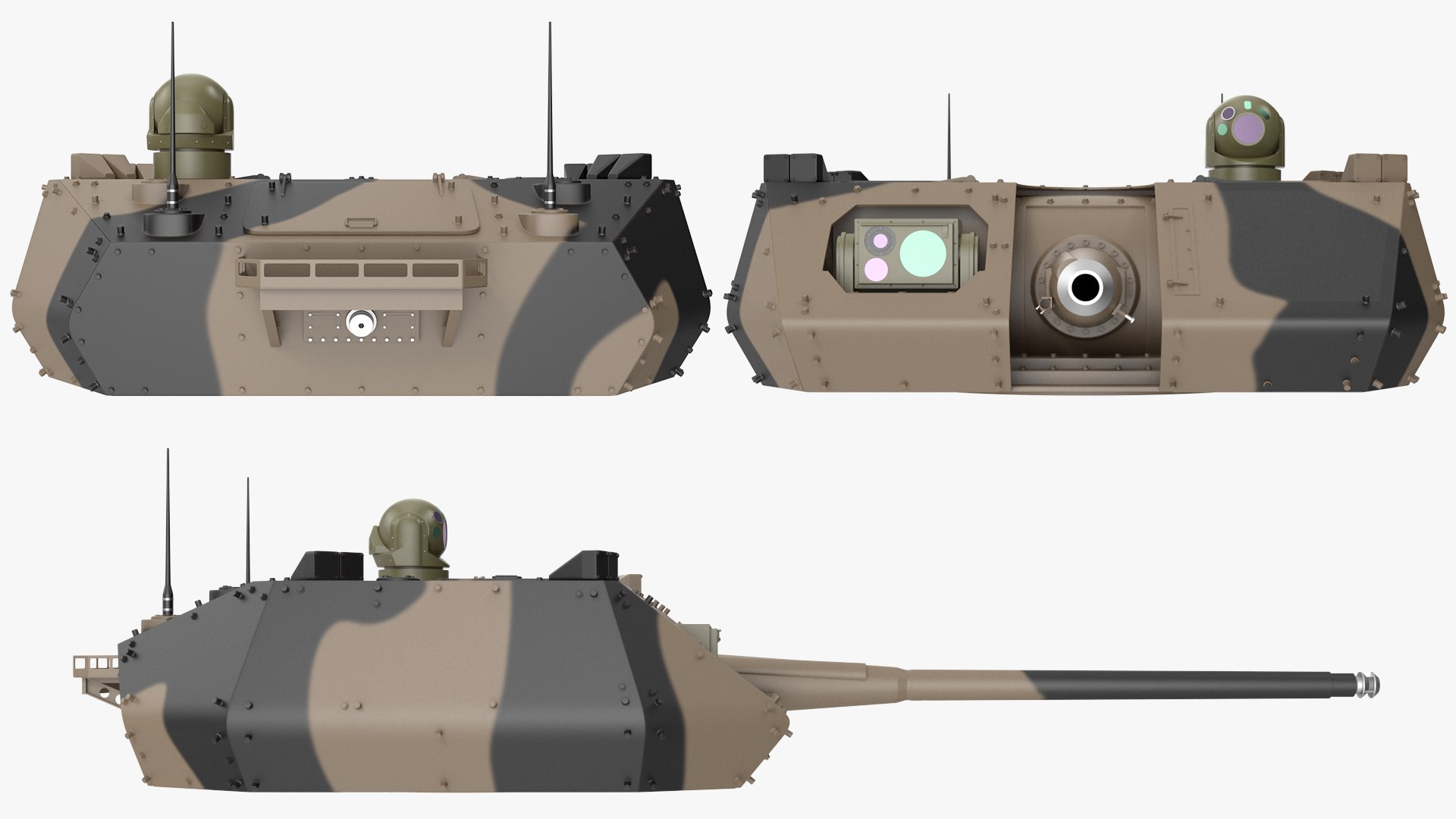 3D Tank Turret Camouflage - TurboSquid 1789481