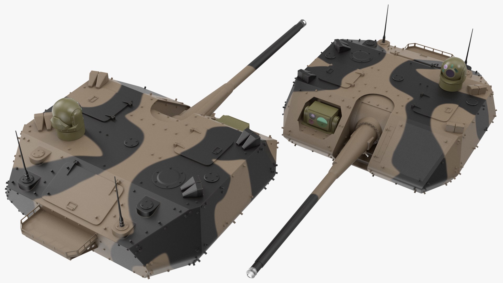 3D Tank Turret Camouflage - TurboSquid 1789481