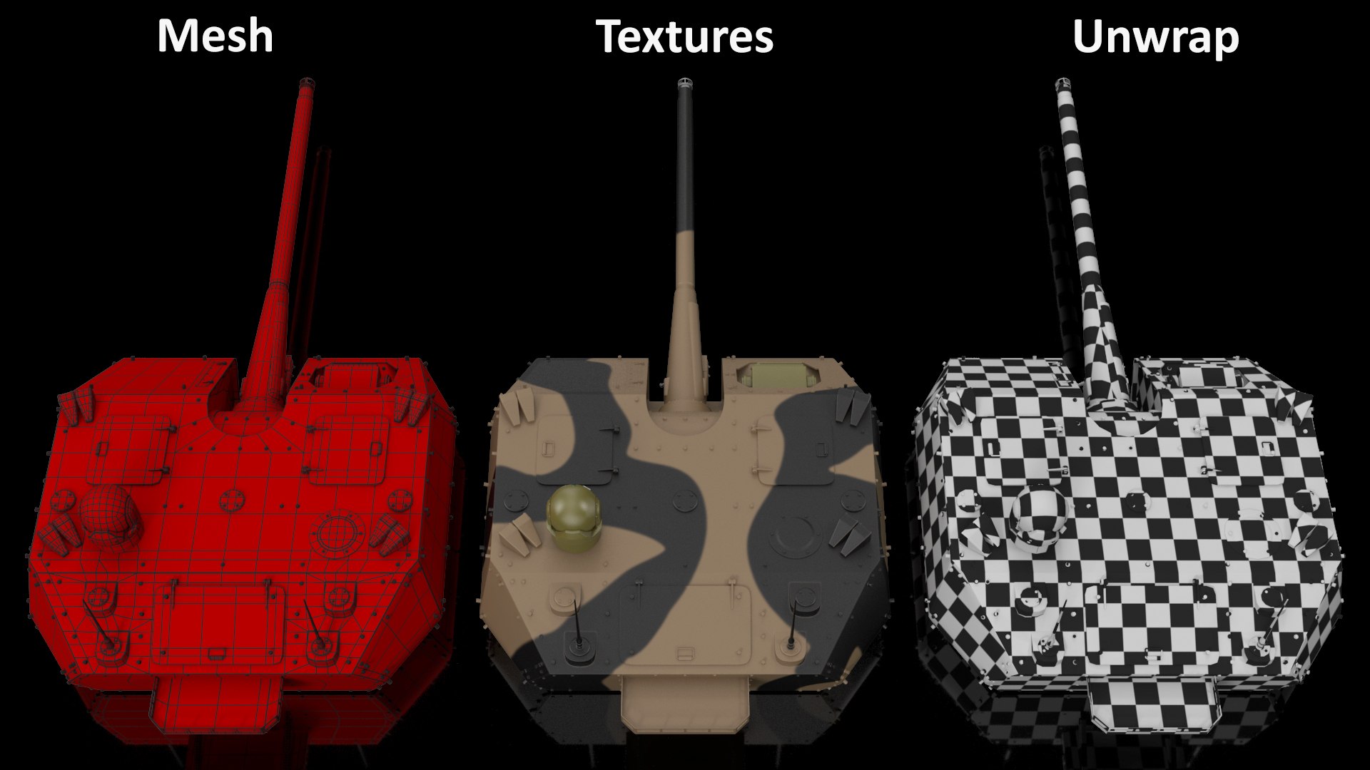 3D Tank Turret Camouflage - TurboSquid 1789481