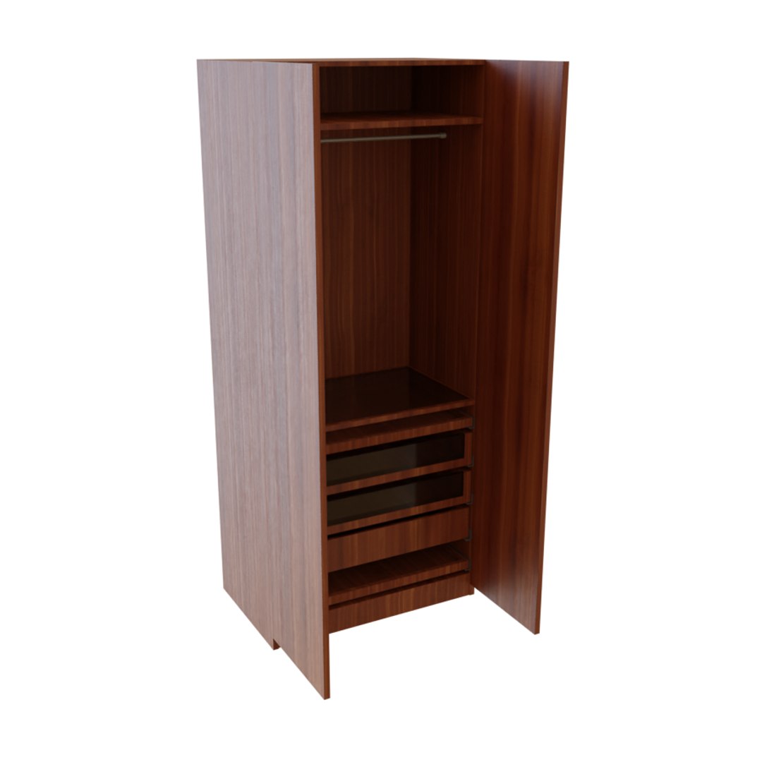 3D Simple Wardrobe Model - TurboSquid 1549854
