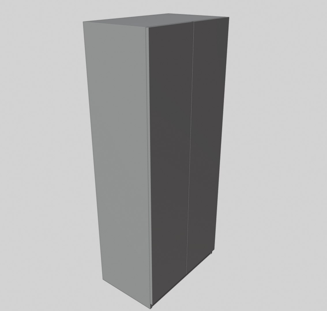 3D Simple Wardrobe Model - TurboSquid 1549854
