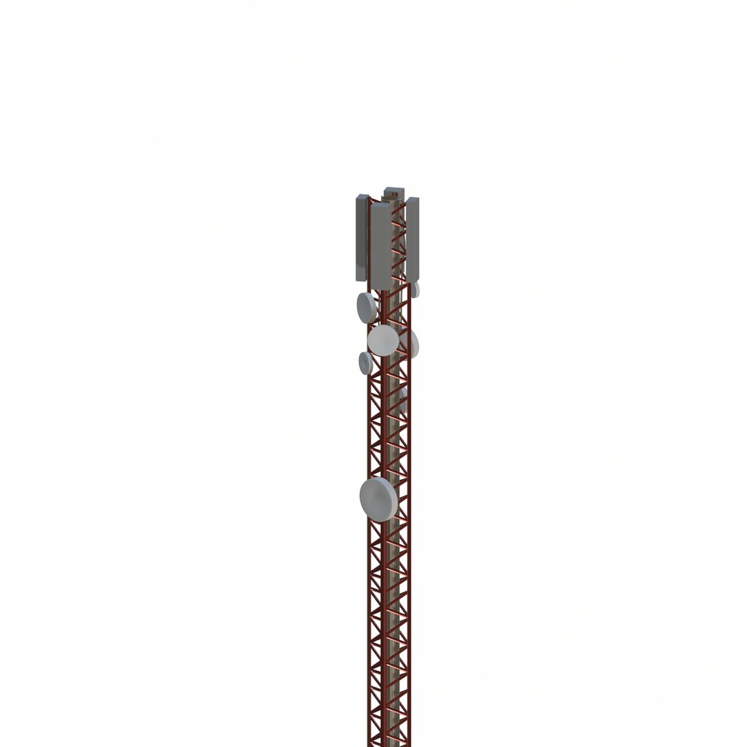 3D Cell Phone Signal Tower Model - TurboSquid 2228298