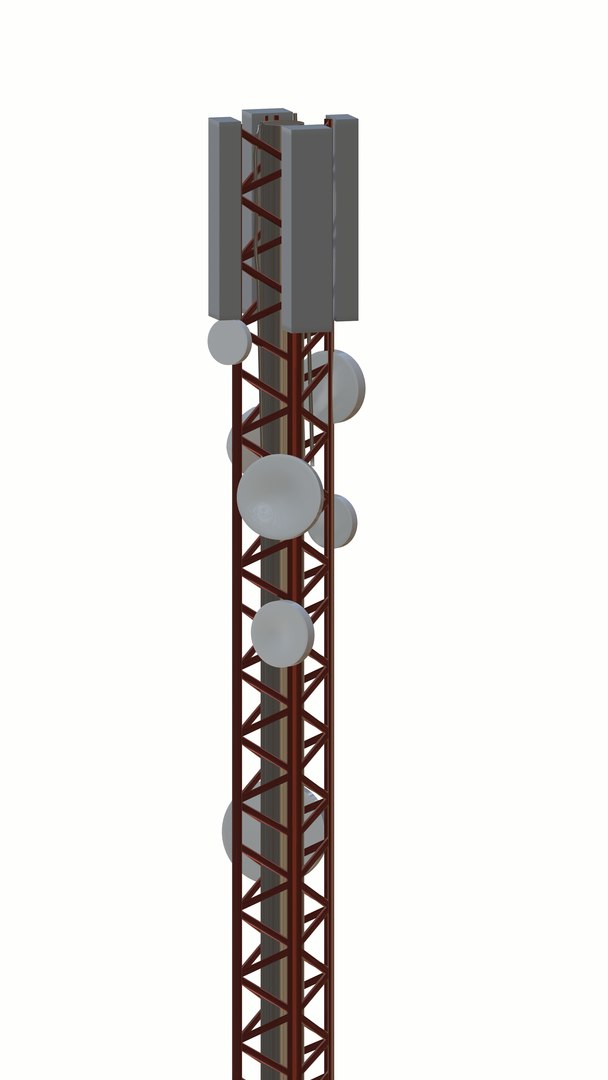 3D Cell Phone Signal Tower Model - TurboSquid 2228298