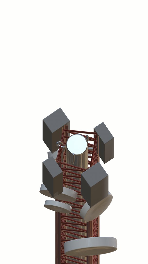 3D Cell Phone Signal Tower Model - TurboSquid 2228298