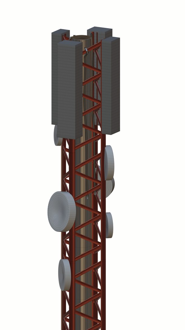 3D Cell Phone Signal Tower Model - TurboSquid 2228298