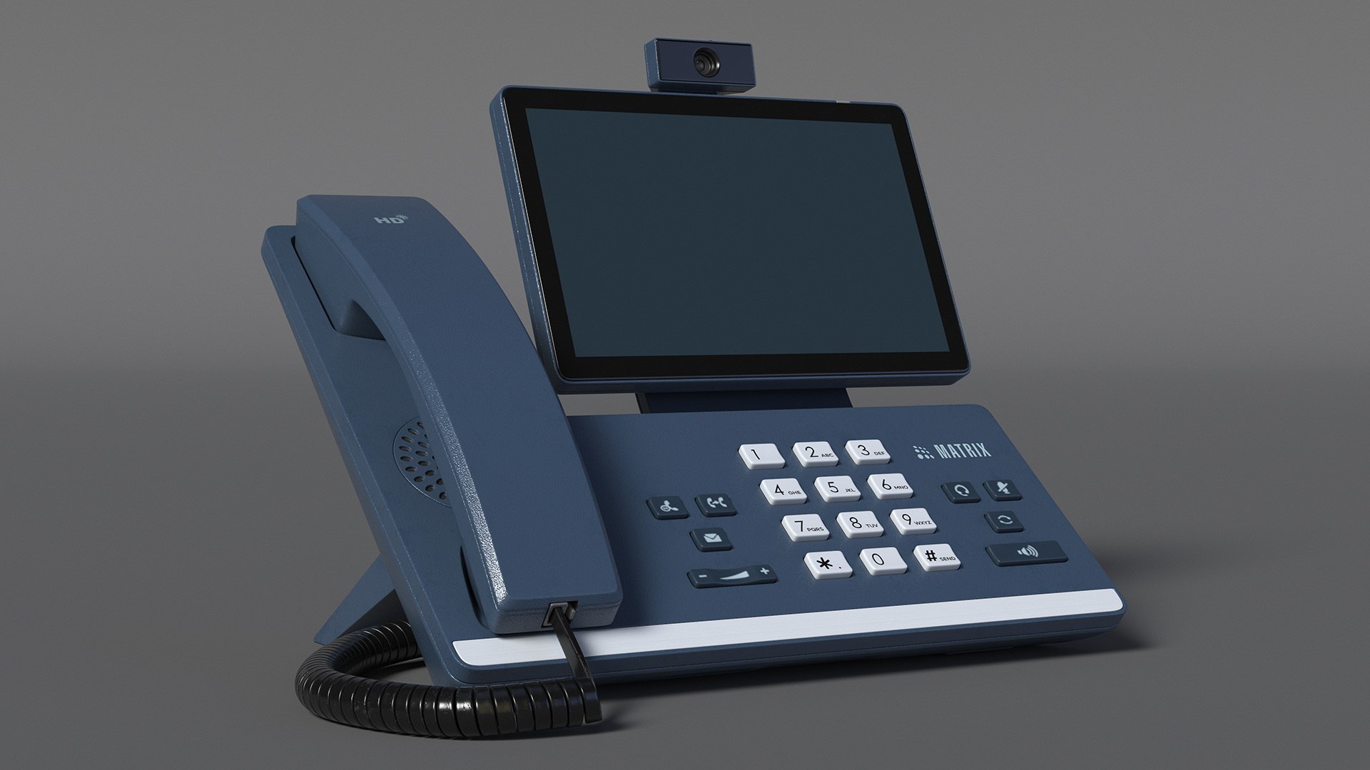 3D Smart Video IP Phone Matrix Blue Model - TurboSquid 2269743