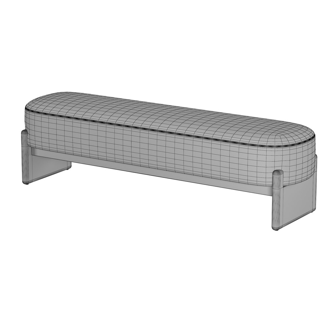 3D Kirby Accent Bench - TurboSquid 2265314