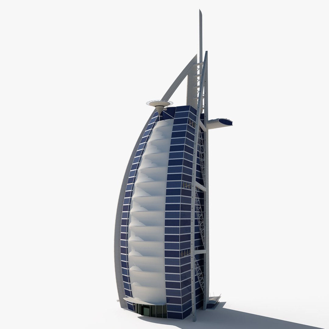 Burj Al Arab Skyscraper 3d Model