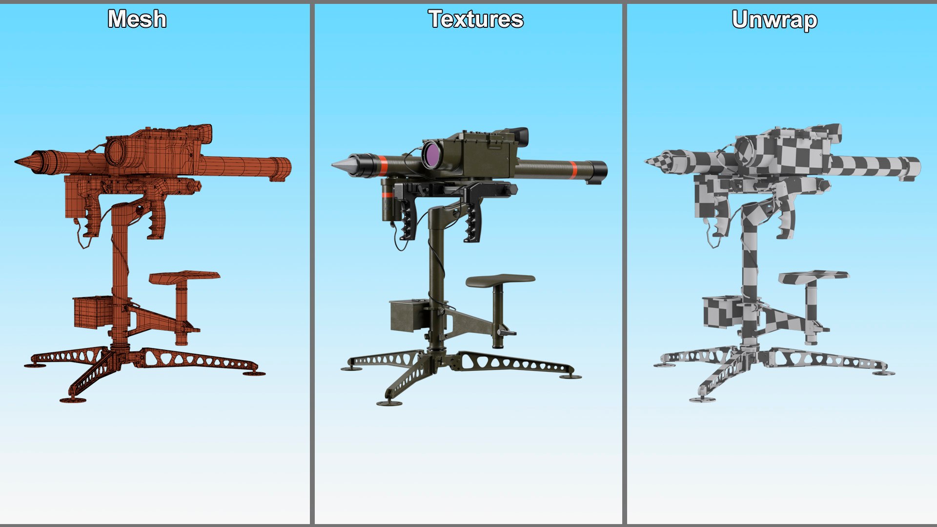 Mistral Portable Anti-Aircraft Missile System 3D Model - TurboSquid 2391422