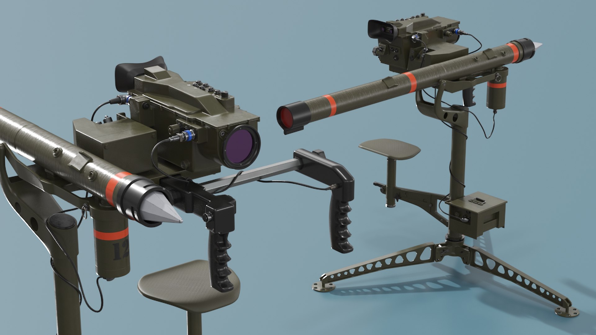 Mistral Portable Anti-Aircraft Missile System 3D Model - TurboSquid 2391422