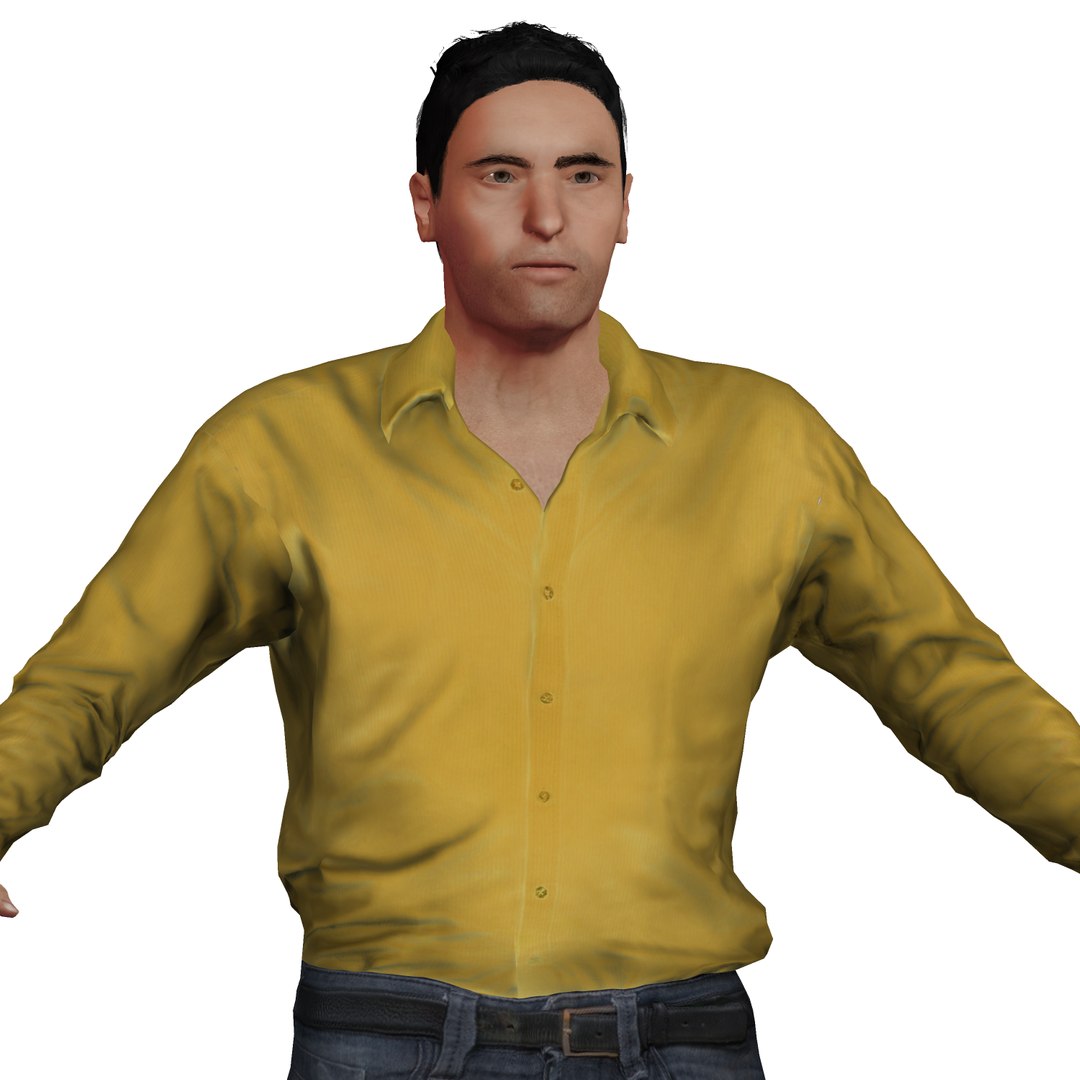 Middle Aged Russian Man Character 3D Model - TurboSquid 1588830