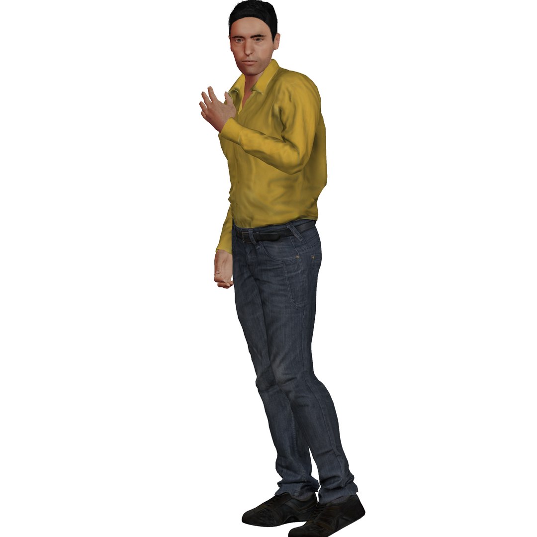 Middle Aged Russian Man Character 3D Model - TurboSquid 1588830