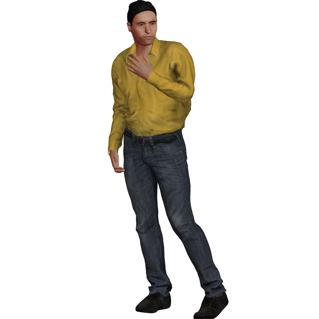 Middle Aged Russian Man Character 3D Model - TurboSquid 1588830