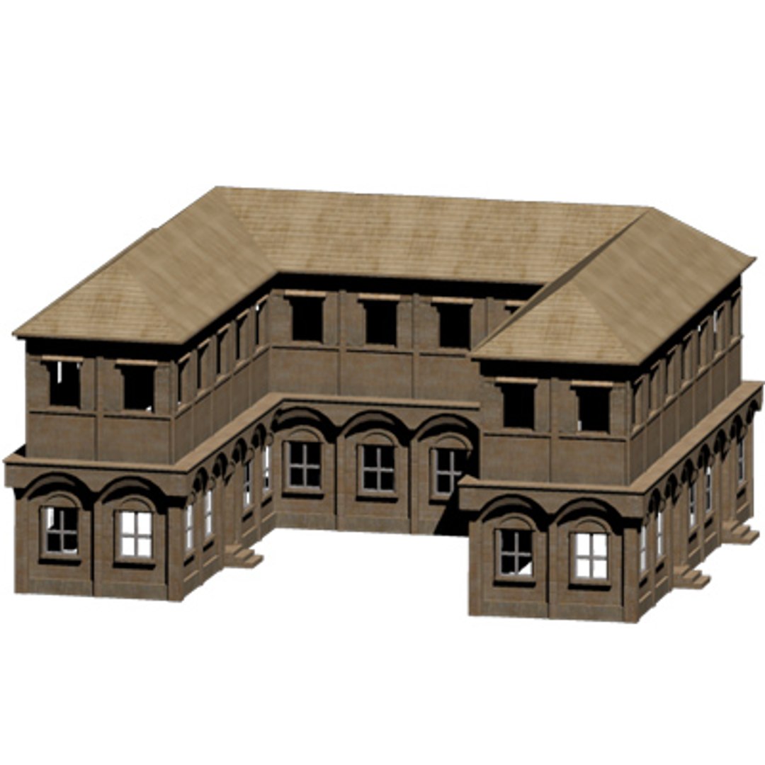 3d Ancient Roman House Model