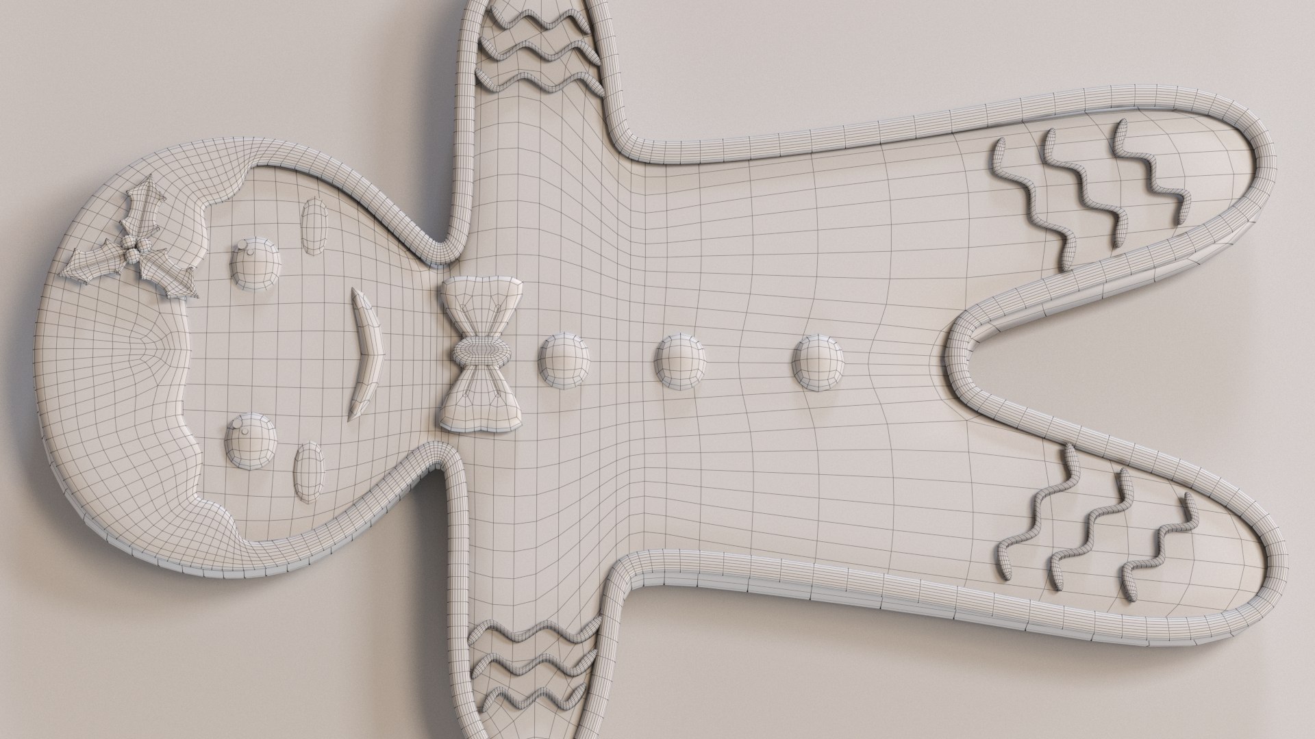 3D Model Gingerbread Man - TurboSquid 1825046