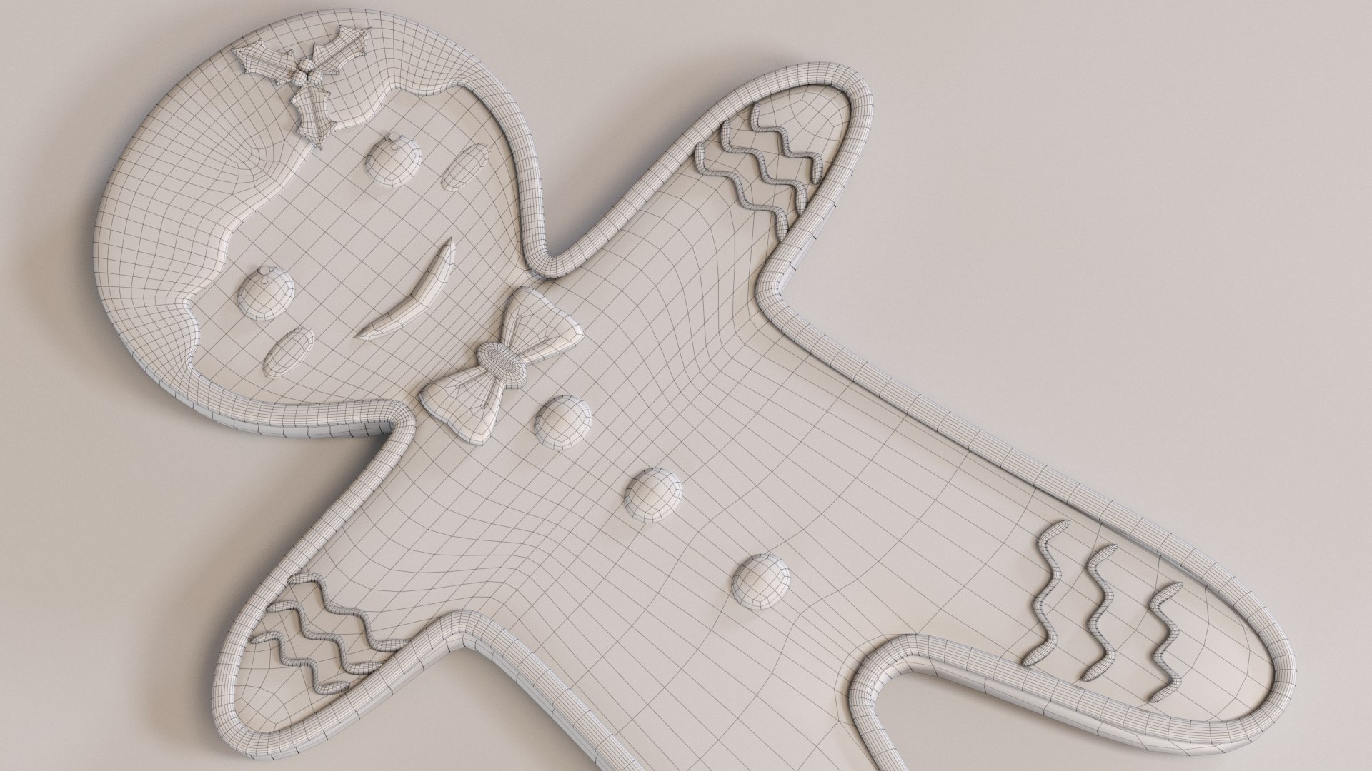 3D Model Gingerbread Man - TurboSquid 1825046