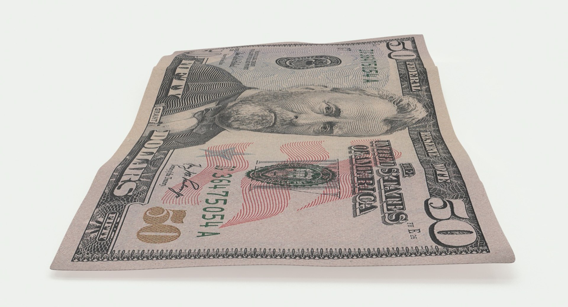 max 50 dollar bill single