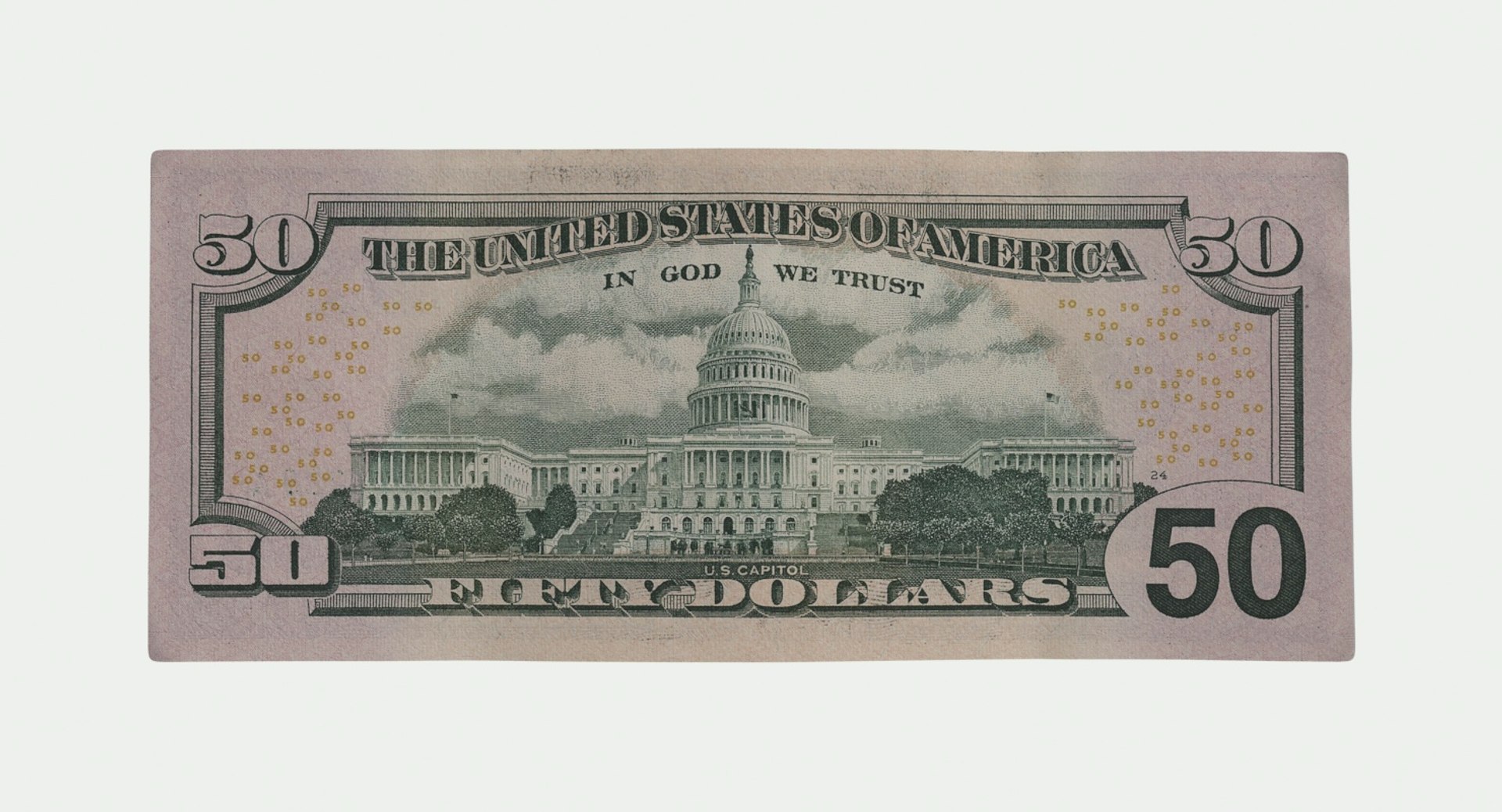 max 50 dollar bill single