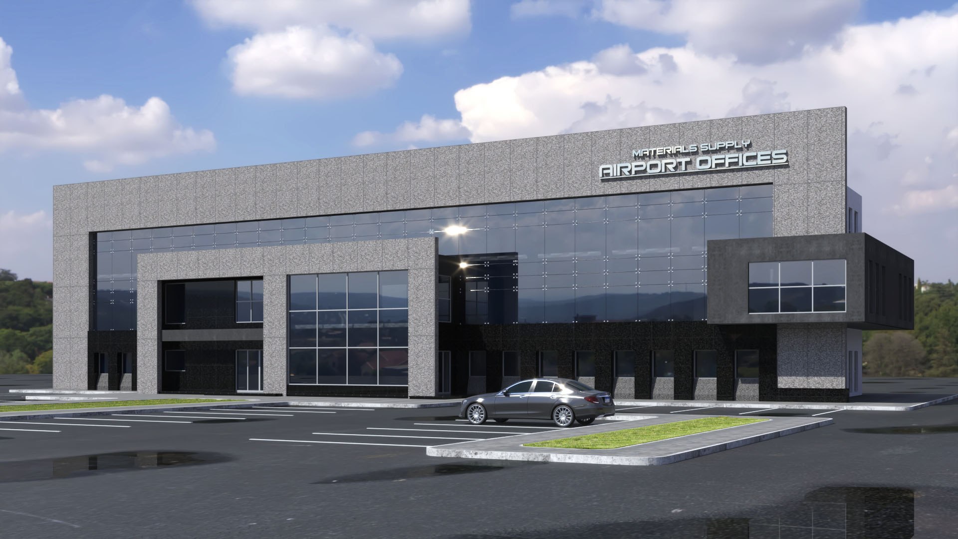 Office Building 3D model - TurboSquid 1968334